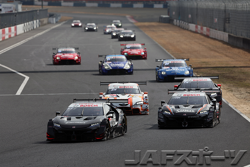 スーパーGT今季初の合同テストはホンダNSX勢が速さを見せるもタイムは拮抗状態 | JAFモータースポーツ