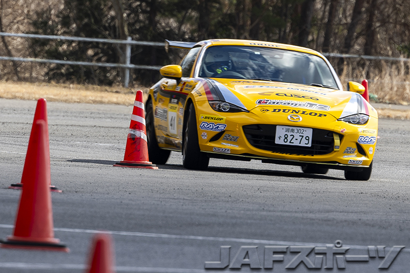 関東ジムカーナ最多台数参戦のPN3クラスは山本哲也ロードスターRFがBRZ勢を抑えジャイアントキリング | JAFモータースポーツ
