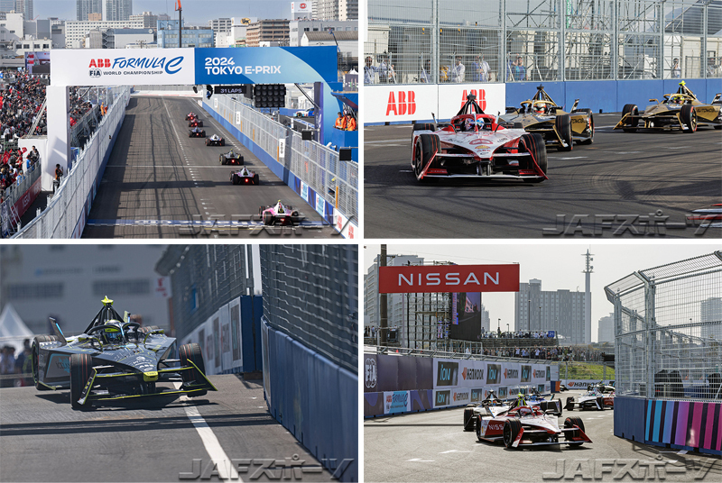 FIAフォーミュラE世界選手権第5戦・東京E-Prix、日産フォーミュラEチームのオリバー・ローランド選手を最終周で退けた、マキシミリアン・ギュンター選手が優勝！ | JAFモータースポーツ